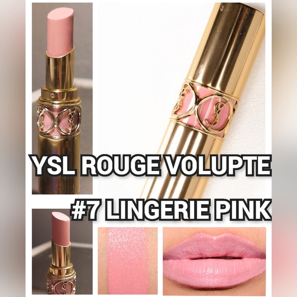 Yves Saint Laurent | Makeup | Rare Ysl Rouge Volupte 7 Lingerie Pink ...